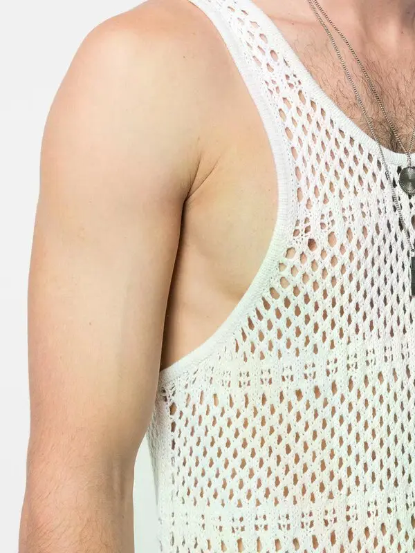 Amiri Mesh Style Knitted Vest Top