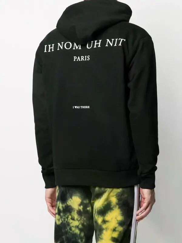 IH NOM UH NIT Portrait Print Drawstring Hoodie