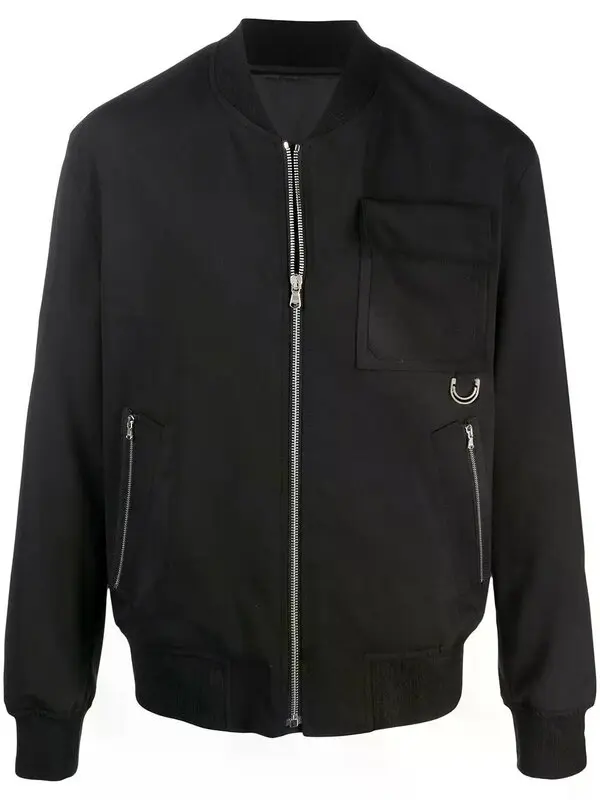 WOOYOUNGMI Stretch-wool Cargo Bomber Jacket