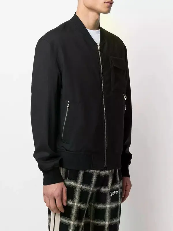 WOOYOUNGMI Stretch-wool Cargo Bomber Jacket