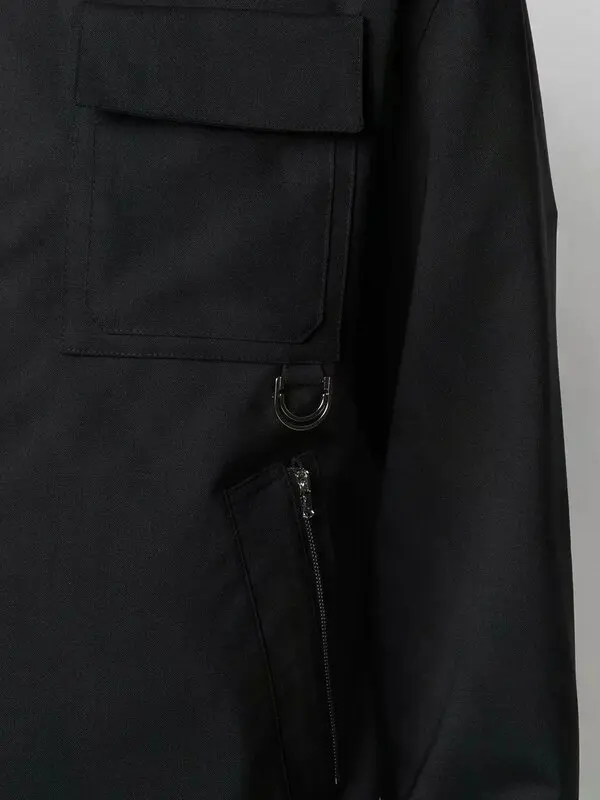 WOOYOUNGMI Stretch-wool Cargo Bomber Jacket