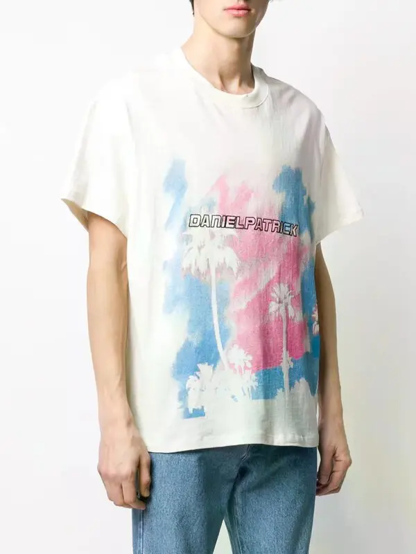 DANIEL PATRICK Graphic-print Crew Neck T-shirt