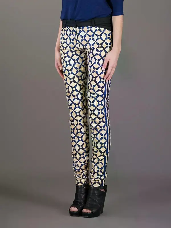 Balenciaga Geometric Print Jeggings