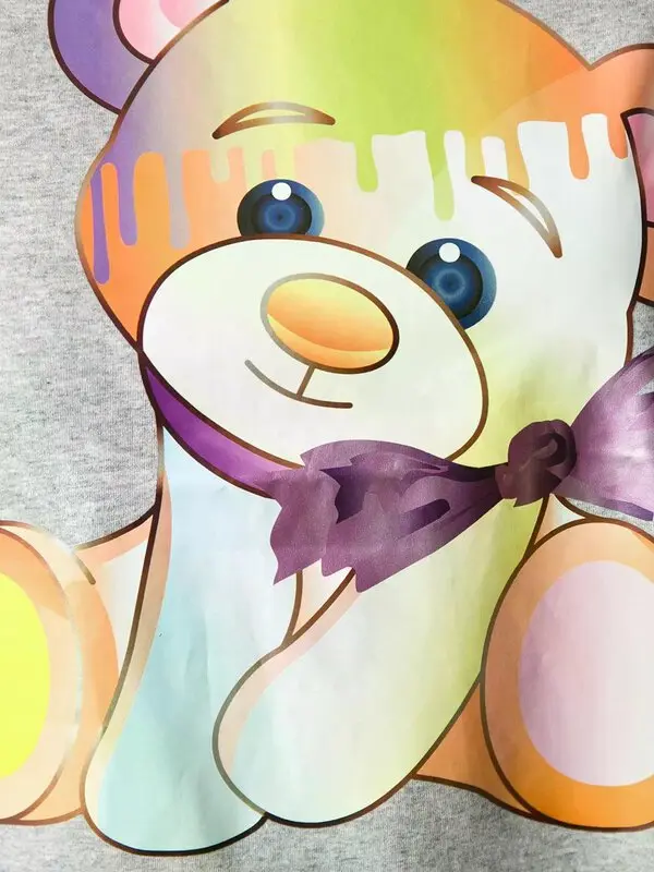 Y3 Multicolor Bear Print T-shirt