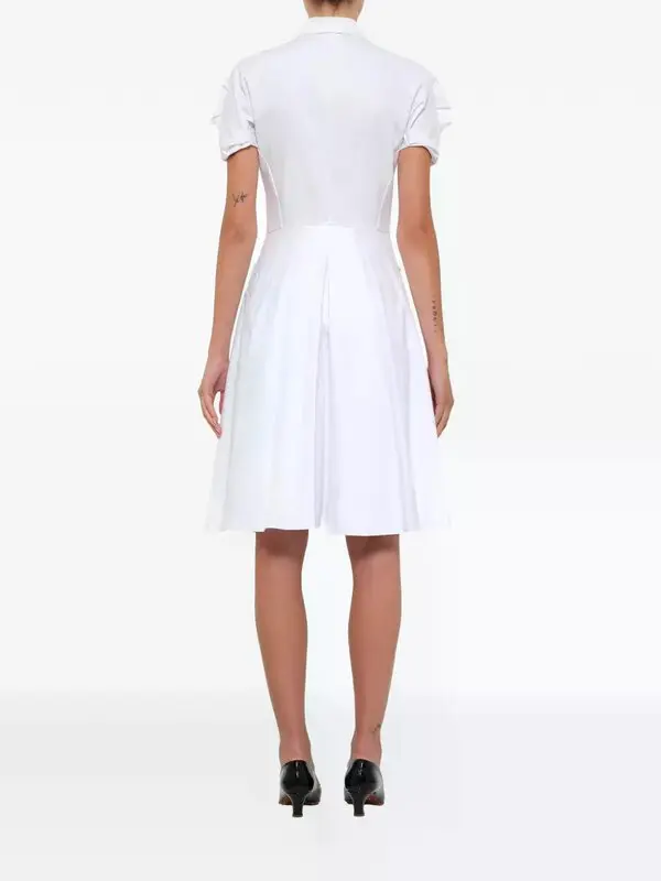 Alexander McQueen Bow Sleeve Shirt Dress