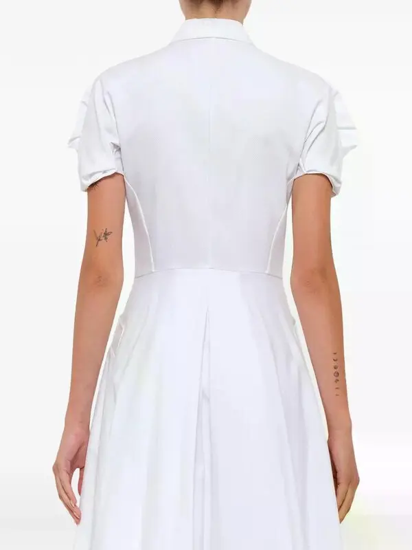 Alexander McQueen Bow Sleeve Shirt Dress