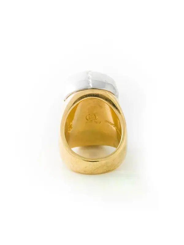 Alexander McQueen Skull Crystal Embellished Cocktail Ring