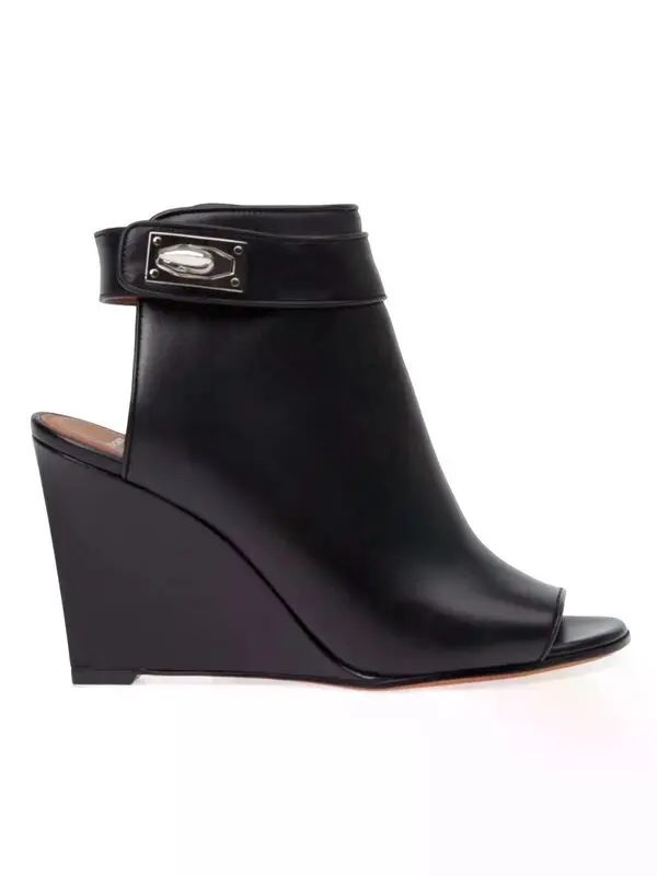 Givenchy Leather Wedge Heel Sandals