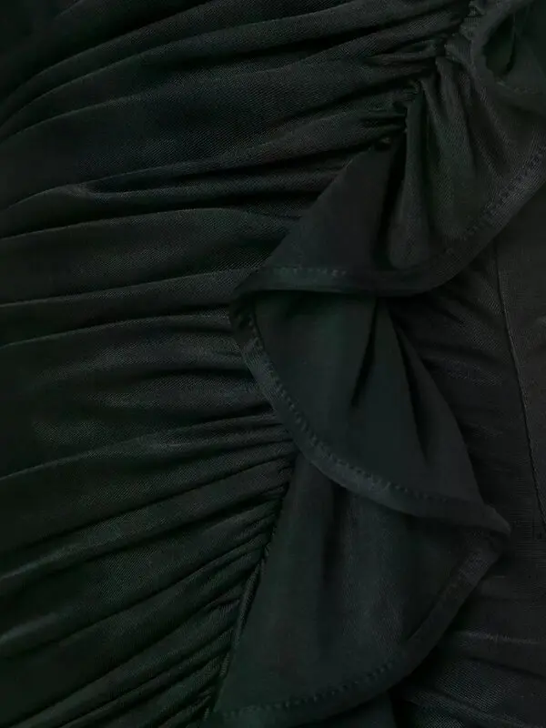 Givenchy Gathered Cascading Gown