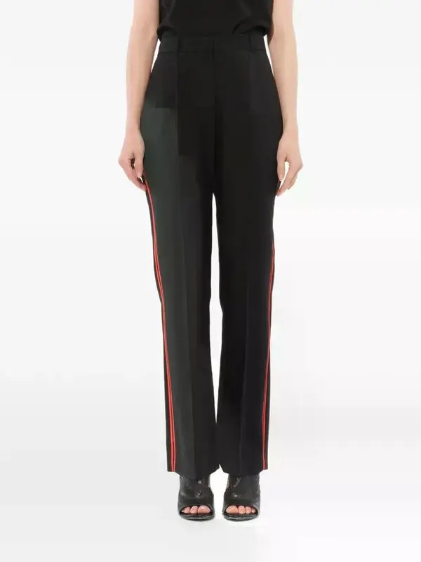 Givenchy Striped Appliqué Tailored Trousers