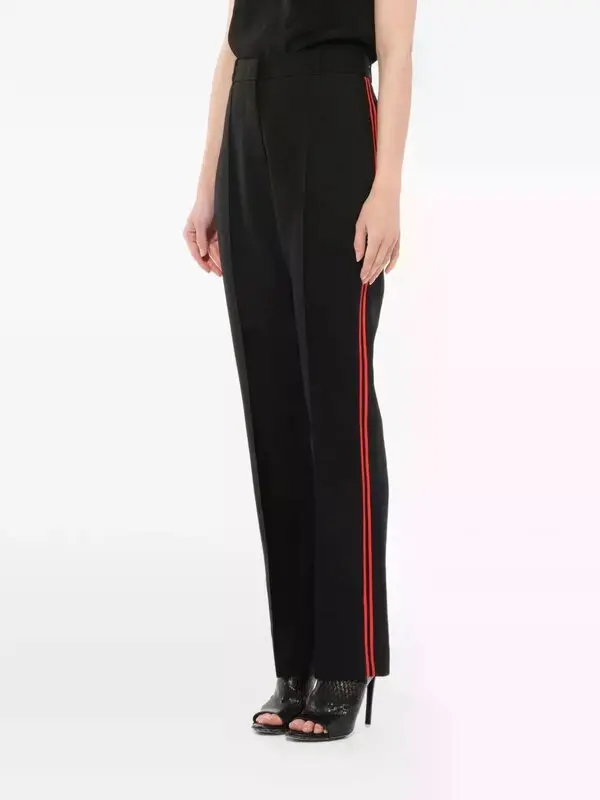 Givenchy Striped Appliqué Tailored Trousers