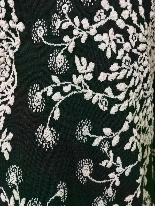 Chloé Floral Knit V-neck Dress