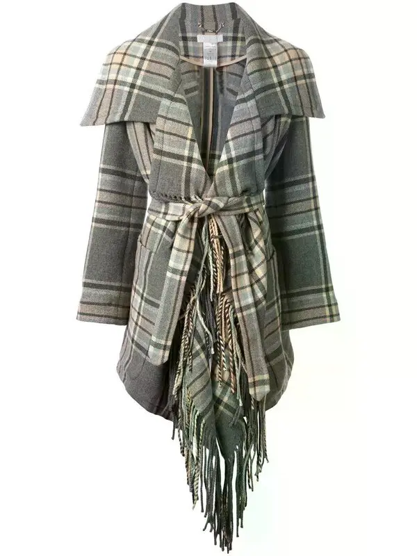 Chloé Check Belted Coat