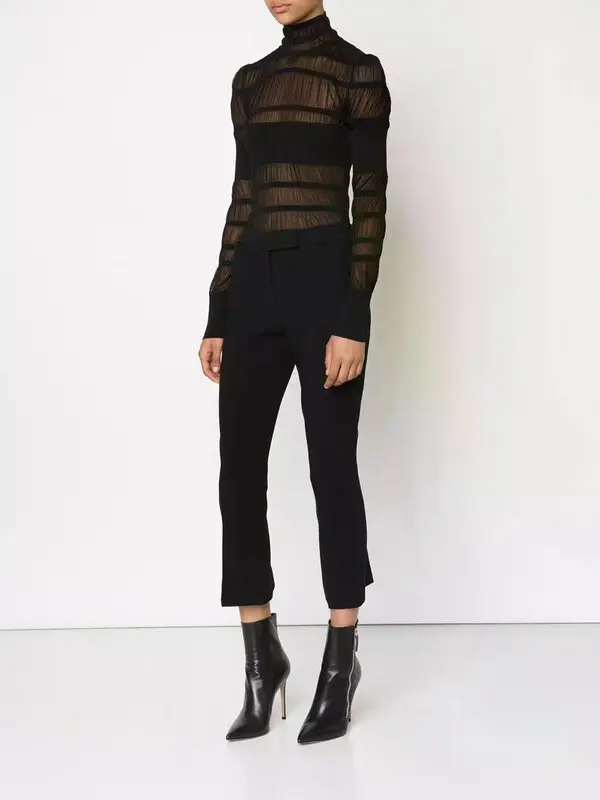 Alexander McQueen Cropped Flared Trousers