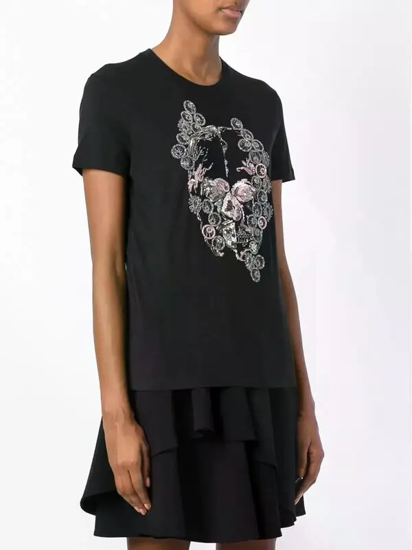 Alexander McQueen Embellished Skull T-shirt