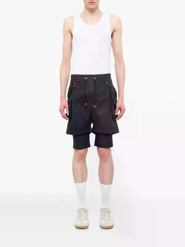 Balmain Layered Cargo Shorts