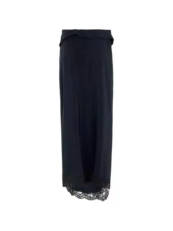 Chloé Lace-pleated Maxi Skirt
