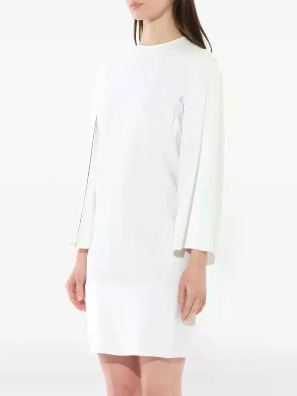 Givenchy Crepe Mini Dress With Slit Sleeves
