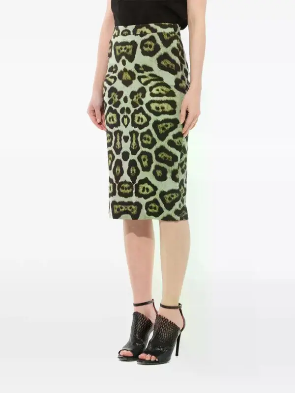 Givenchy Leopard Print Pencil Skirt