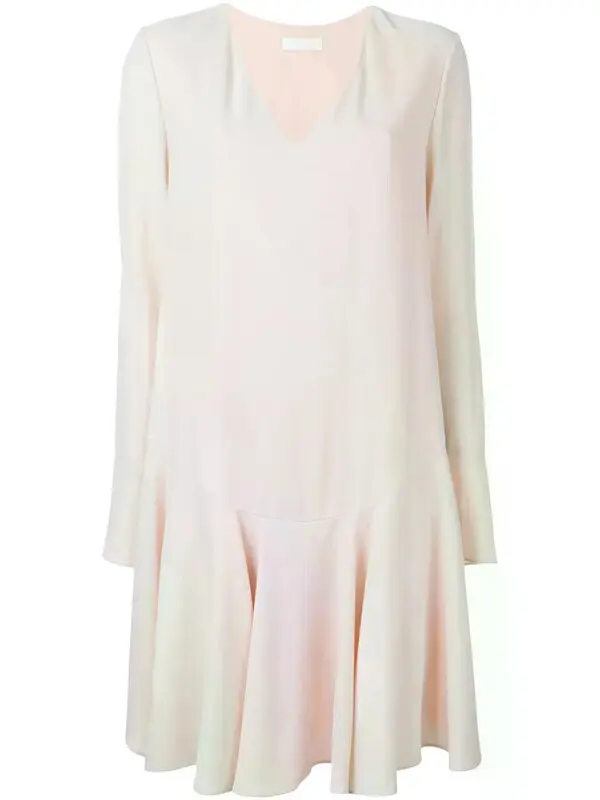 Chloé Flared Hem Midi Dress