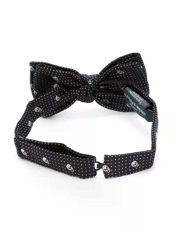 Alexander McQueen Skull Patterned Bow Tie