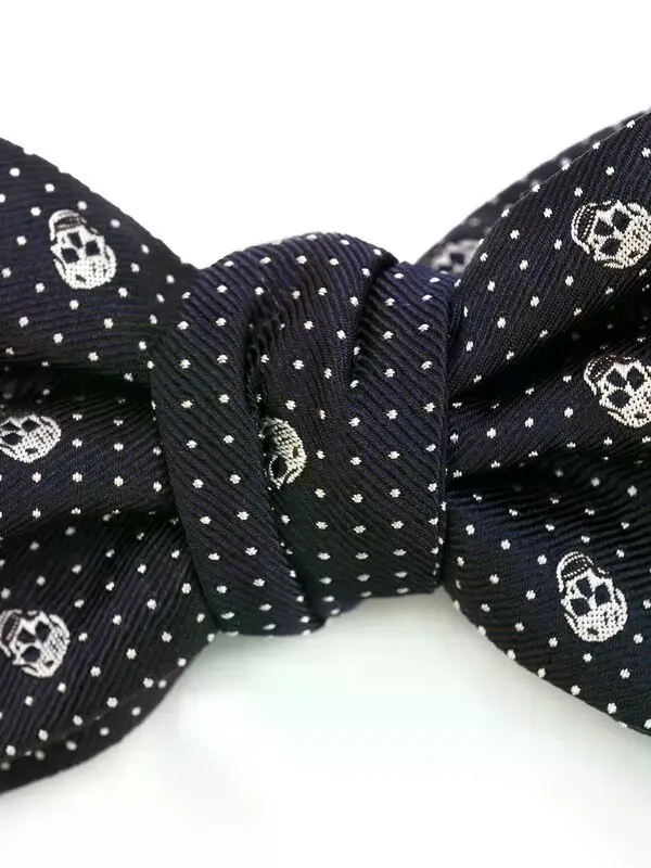 Alexander McQueen Skull Patterned Bow Tie