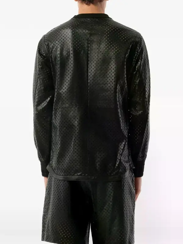 Givenchy Perforated Leather Sweatshirt
