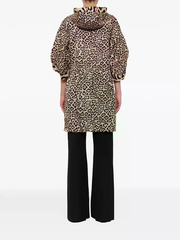 Givenchy Oversized Leopard Print Coat
