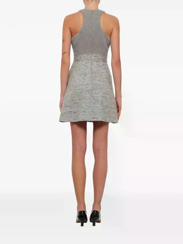 Alexander McQueen V-neck Sleeveless Mini Dress