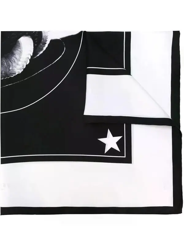 Givenchy Faun Print Scarf - Black