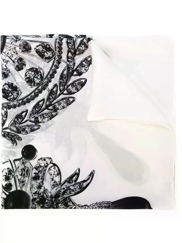 Givenchy Jewel Print Scarf - White