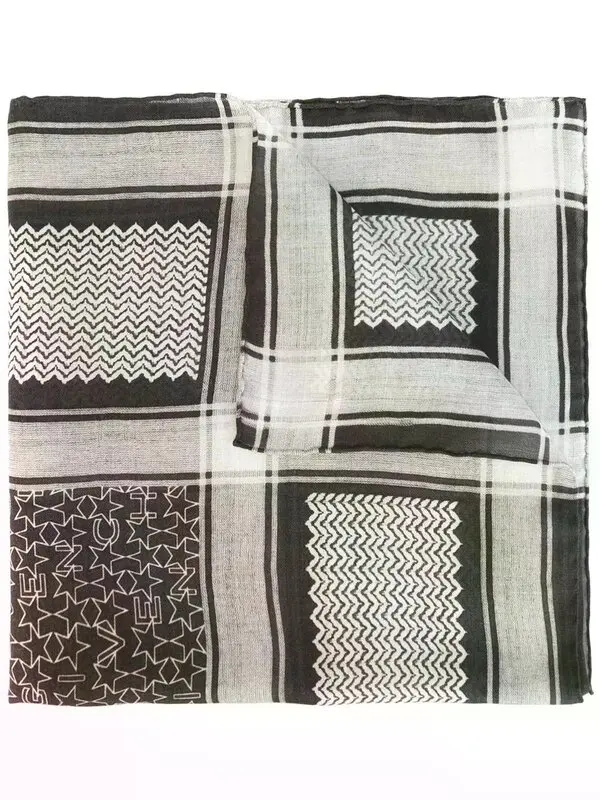 Givenchy Contrast Print Scarf - Black