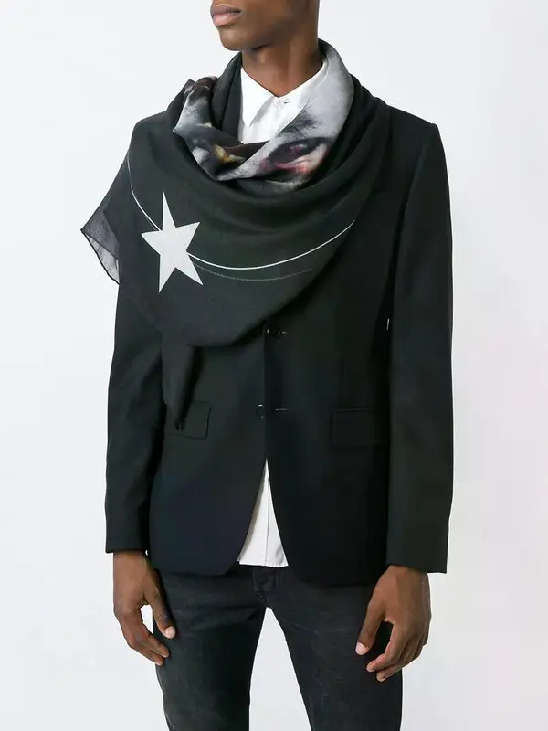 Givenchy Monkey Brothers Scarf - Black