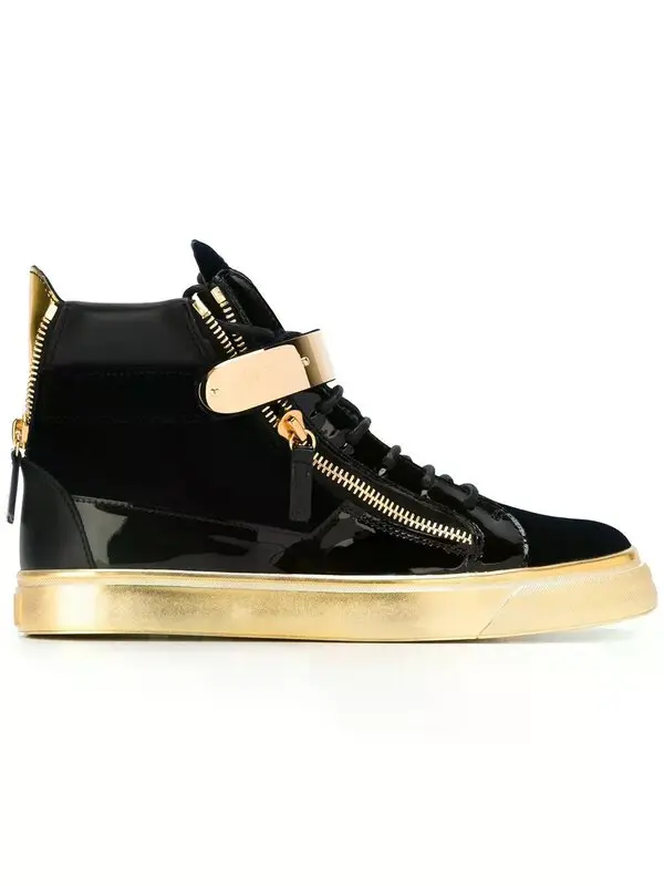 GIUSEPPE ZANOTTI Coby Hi-top Sneakers - Blue