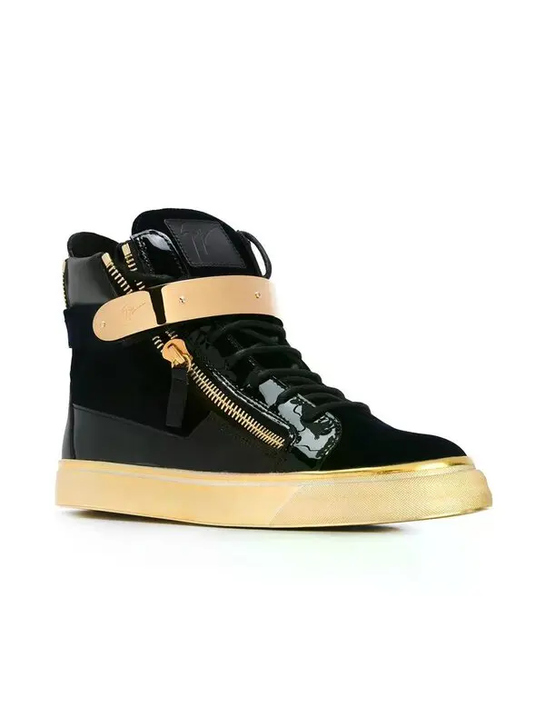 GIUSEPPE ZANOTTI Coby Hi-top Sneakers - Blue