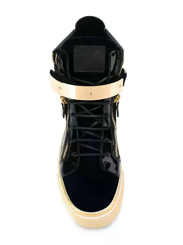 GIUSEPPE ZANOTTI Coby Hi-top Sneakers - Blue