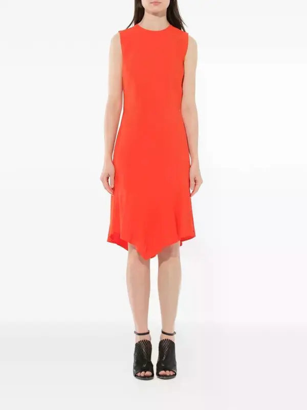 Givenchy Sleeveless Asymmetric Hem Midi Dress