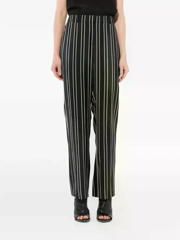Givenchy Monochrome Striped Tailored Trousers