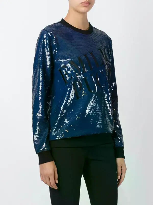 Emilio Pucci Sequin Embellished Sweatshirt