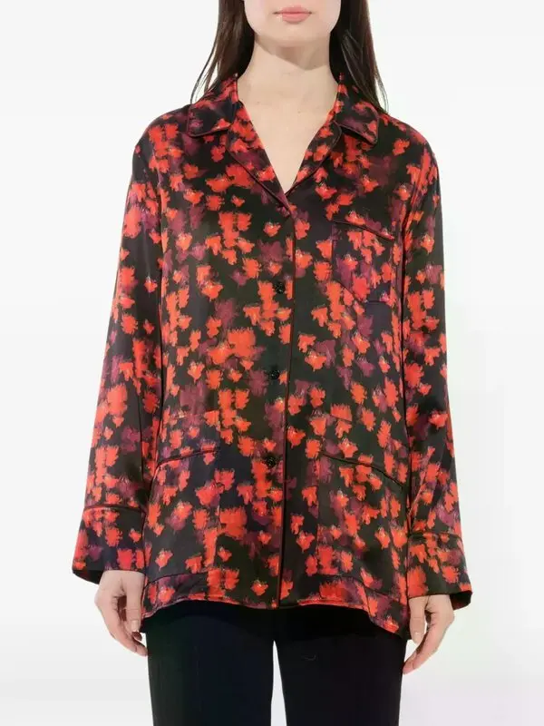Givenchy Abstract Floral Print Shirt