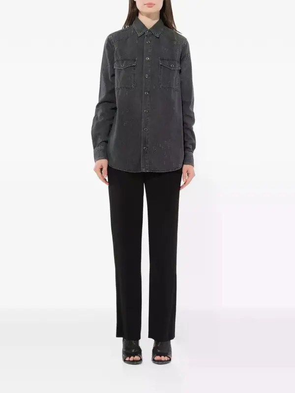 Givenchy Distressed Denim Shirt