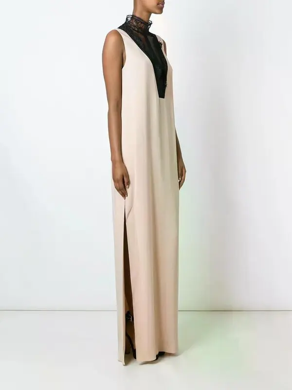 LANVIN Lace Effect Maxi Dress