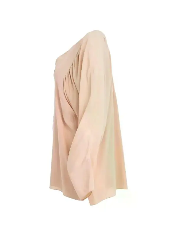 Chloé Long-sleeve Keyhole Blouse