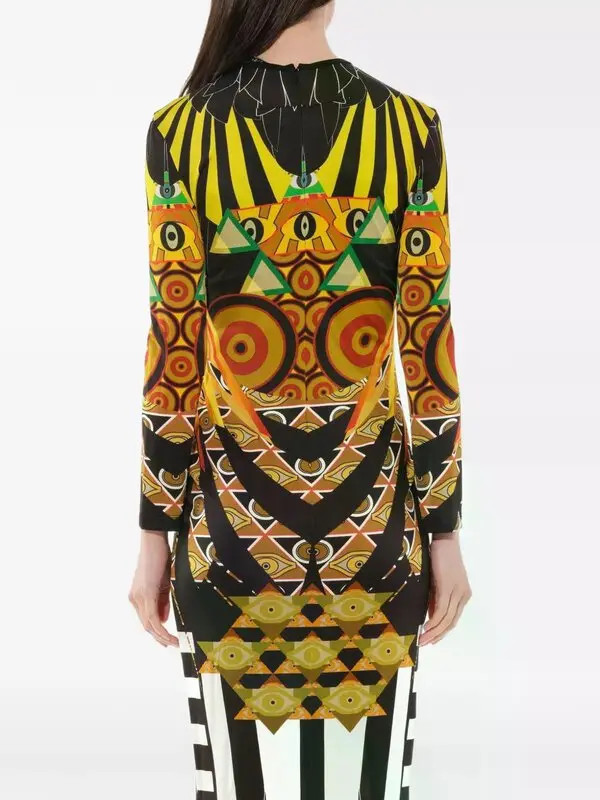 Givenchy Egyptian Print Midi Dress