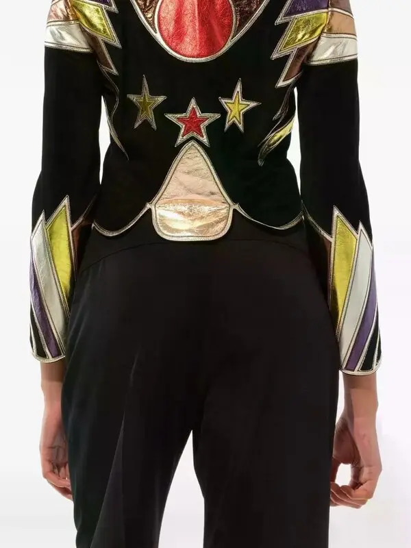 Givenchy Zipped Patchwork Cropped Jacket