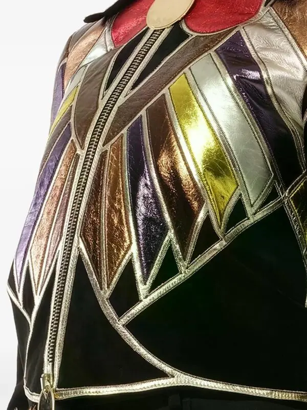 Givenchy Zipped Patchwork Cropped Jacket