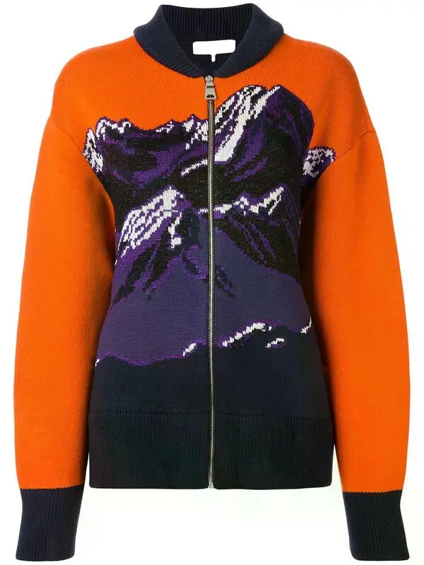 Emilio Pucci Mountainscape Printed Cardigan