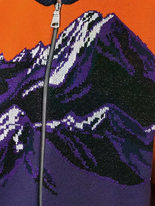 Emilio Pucci Mountainscape Printed Cardigan