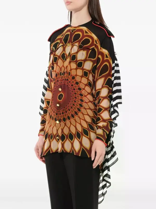 Givenchy Kaleido Eye Printed Long Sleeve Top