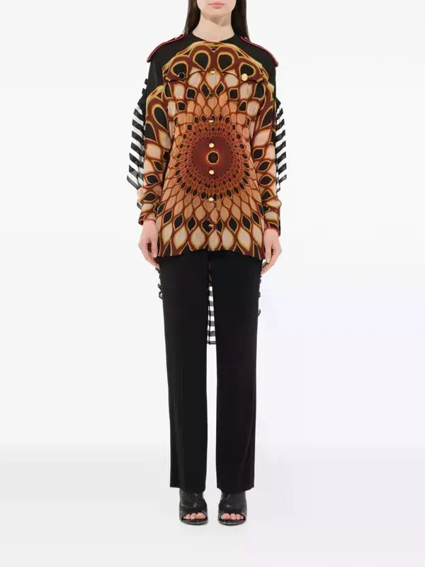 Givenchy Kaleido Eye Printed Long Sleeve Top